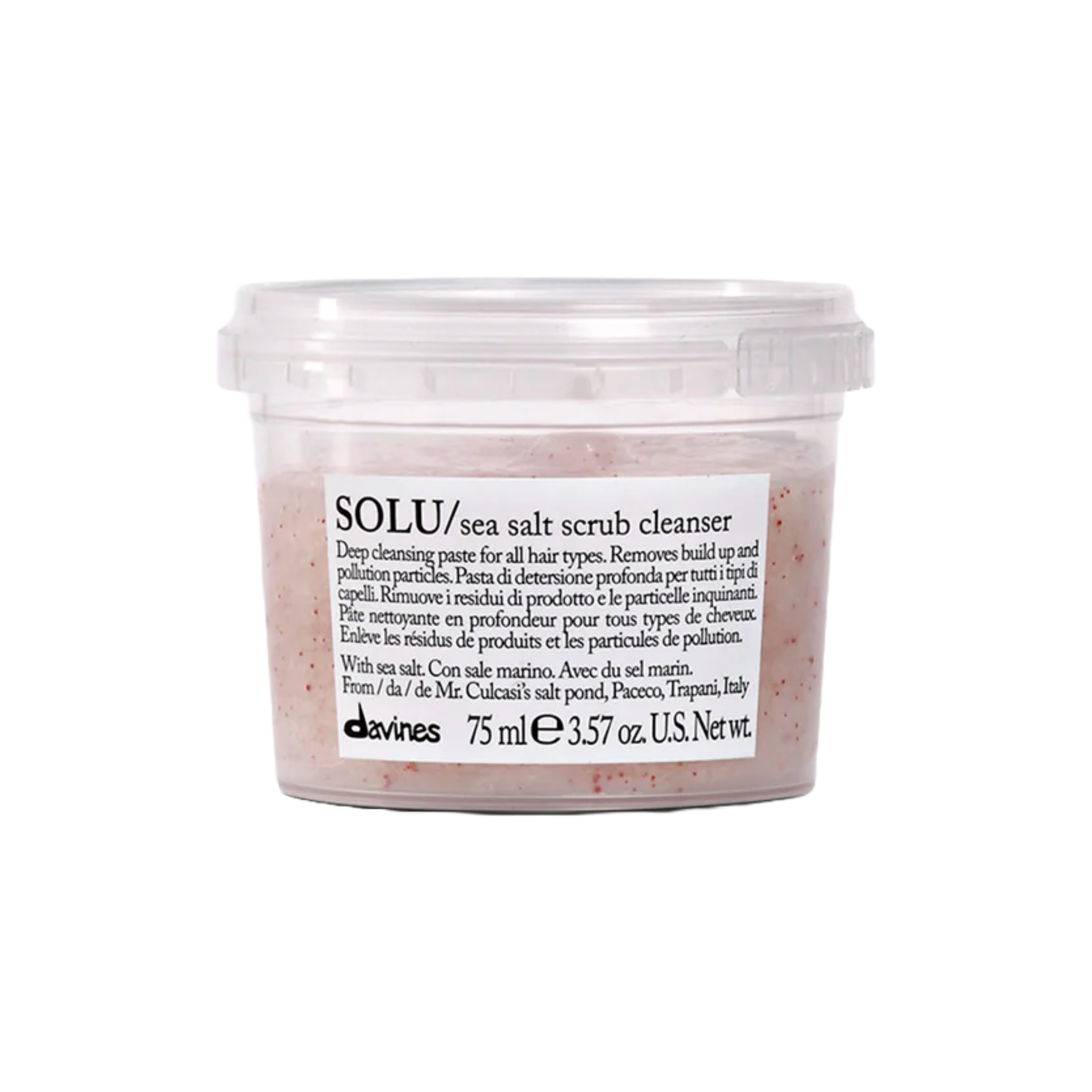 Davines SOLU Sea Salt Scrub Cleanser | ManocoBlue