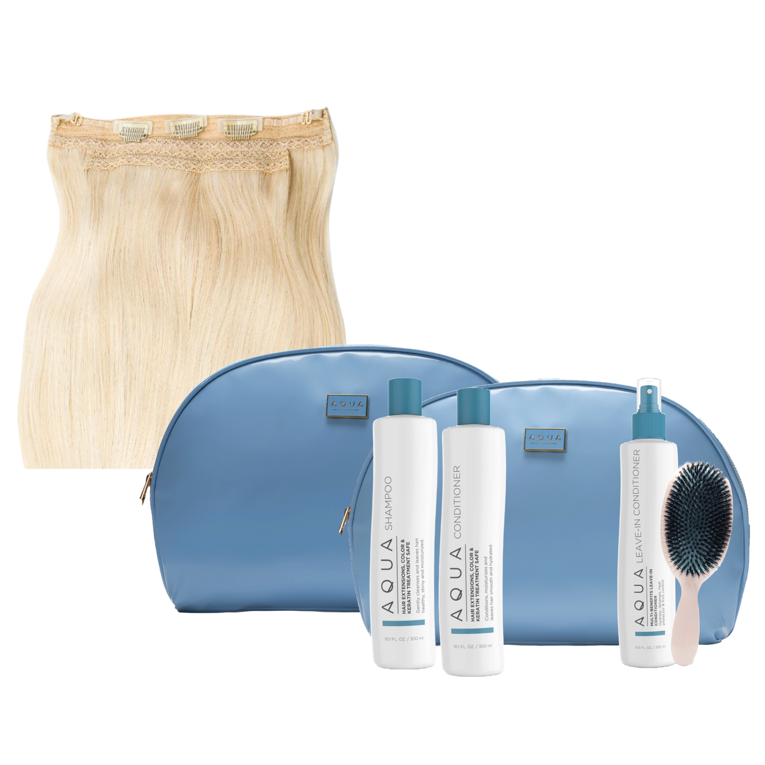 Aqua Hair Extensions | Hair Salon Supplies | Maly's ManocoBlue