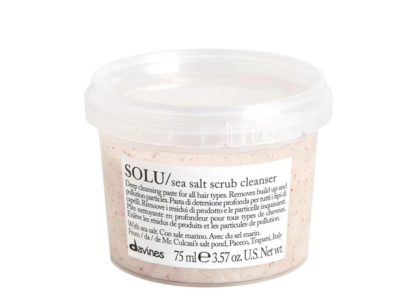 Davines SOLU Sea Salt Scrub Cleanser | ManocoBlue